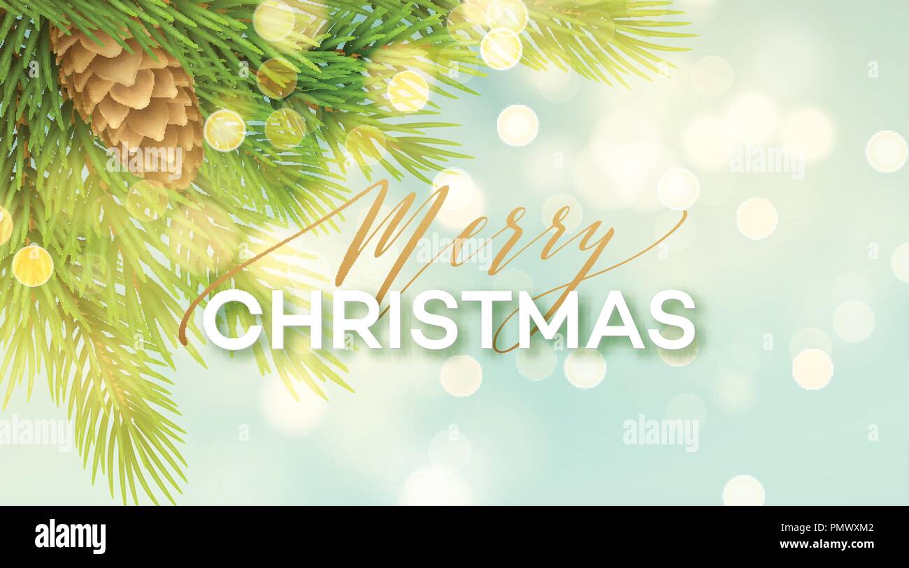 Winter christmas composition tree Stock Vector Images - Alamy