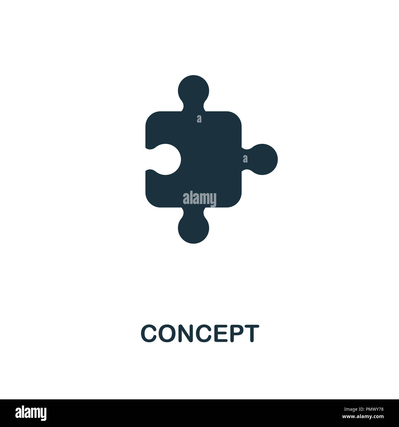 Concept Icon Monochrome Style Design From Business Collection Ui Pixel Perfect Simple