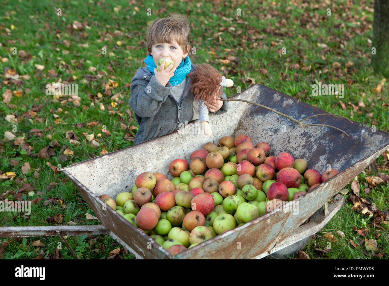 Food and drink standing holding childhood eating doll hi-res stock ...