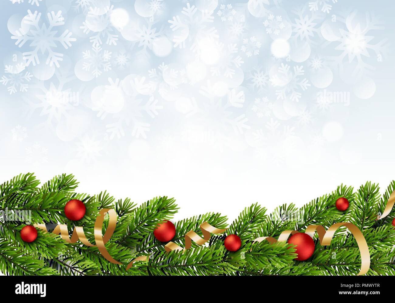 Christmas red background pine Stock Vector Images - Alamy