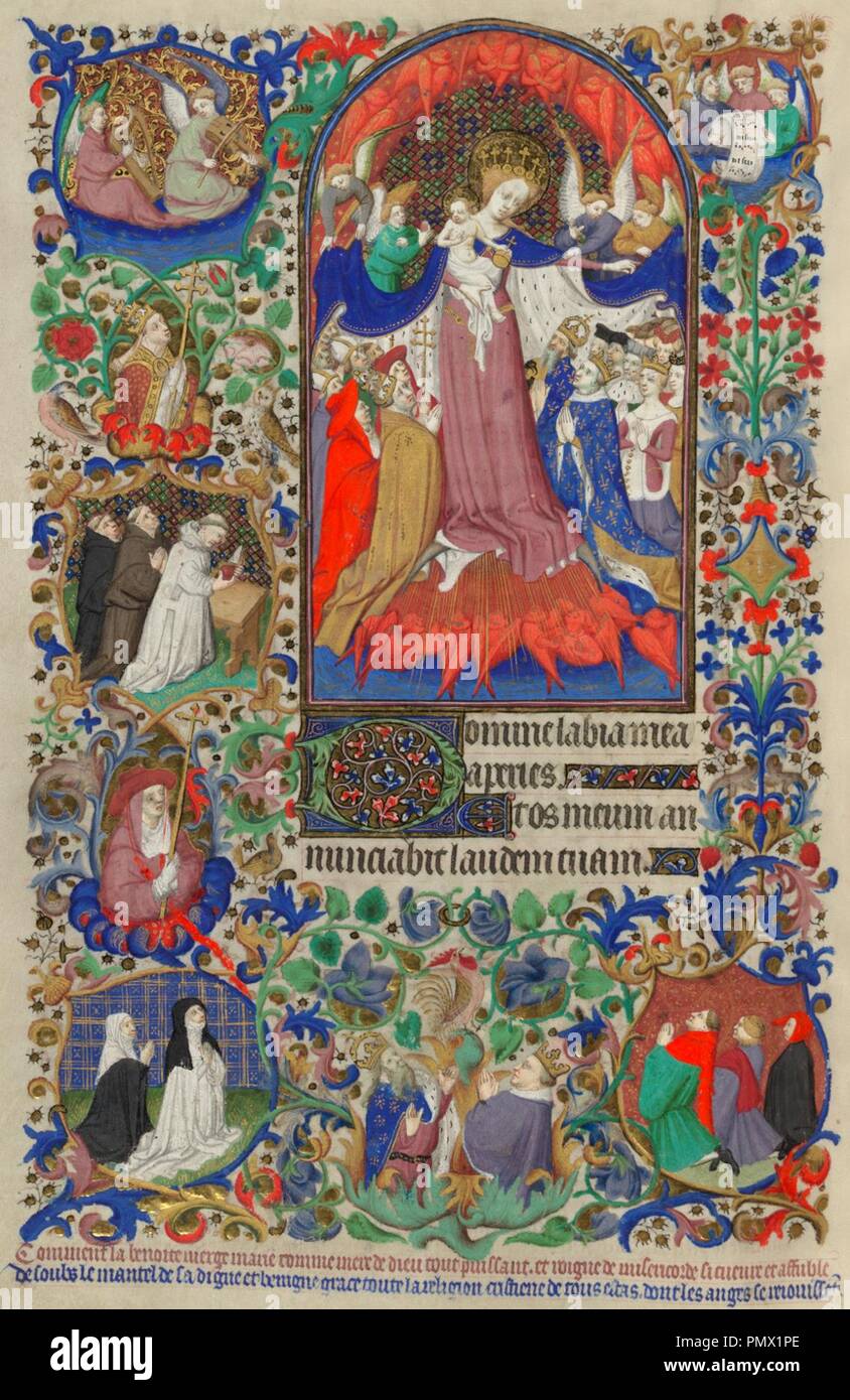 BLThe Bedford Hours MS Additional 18850 F 150v Stock Photo Alamy