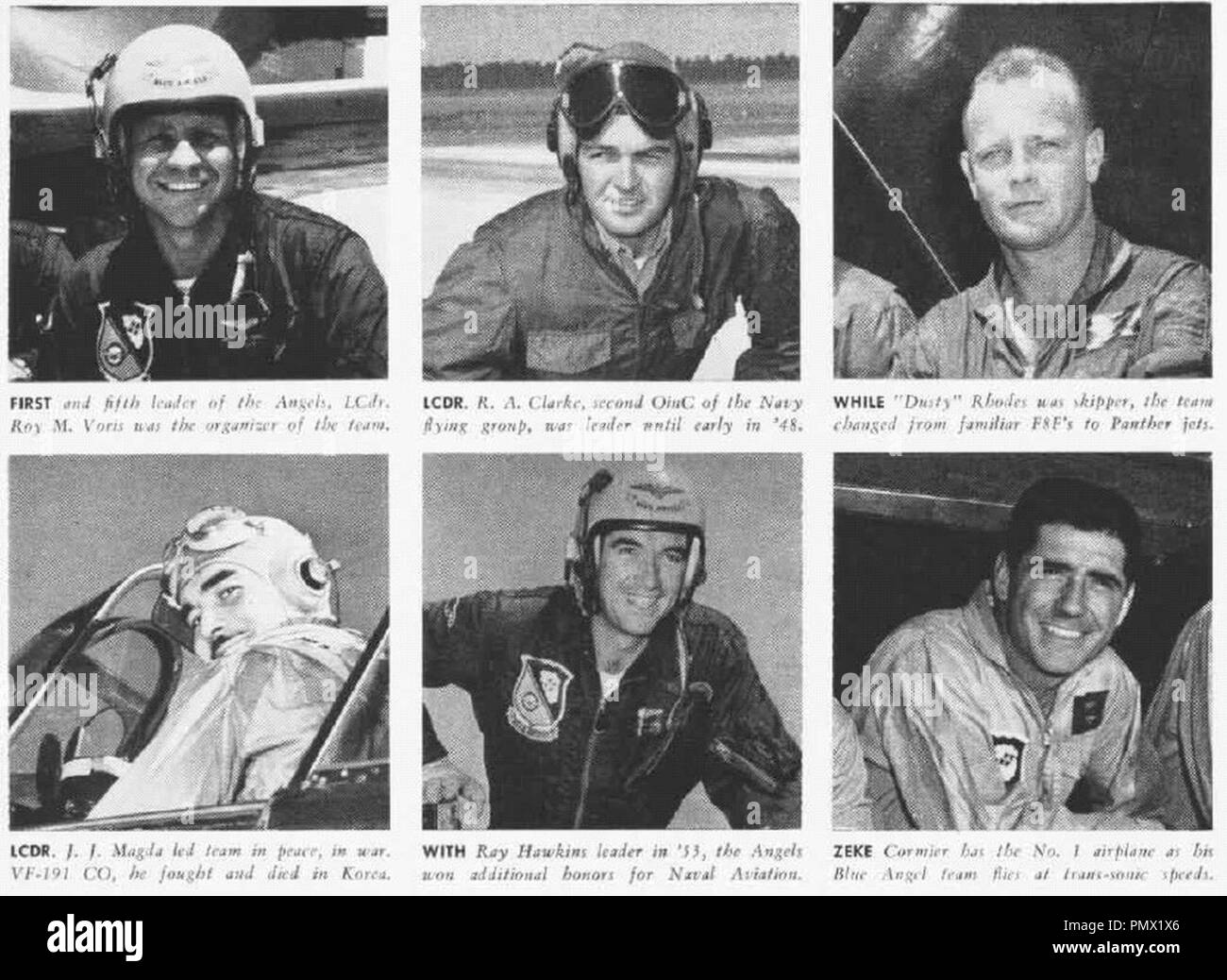 Blue Angels flight leaders 46-55 NAN8-55 Stock Photo - Alamy