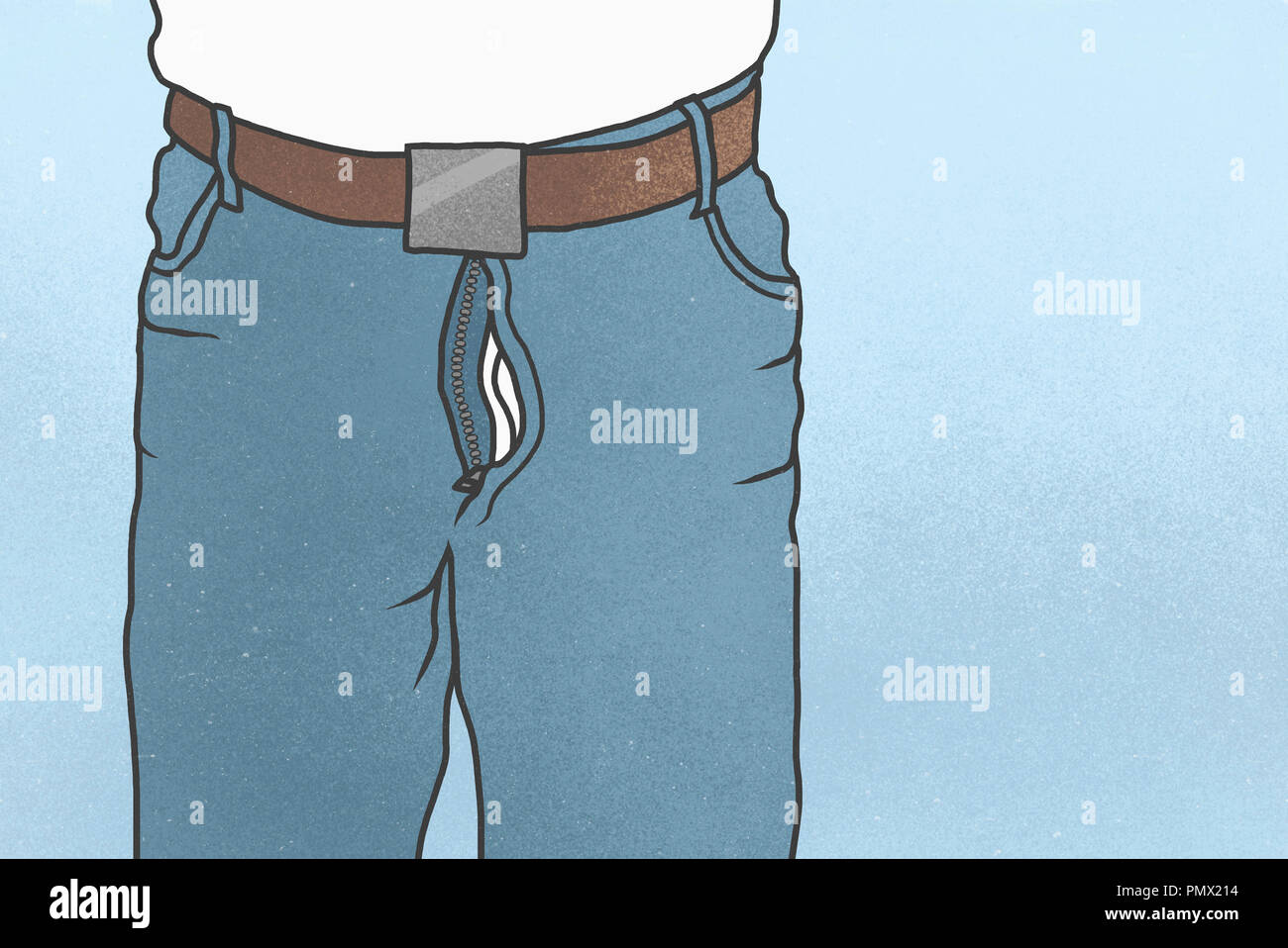 Close up man with unzipped pants Stock Photo - Alamy