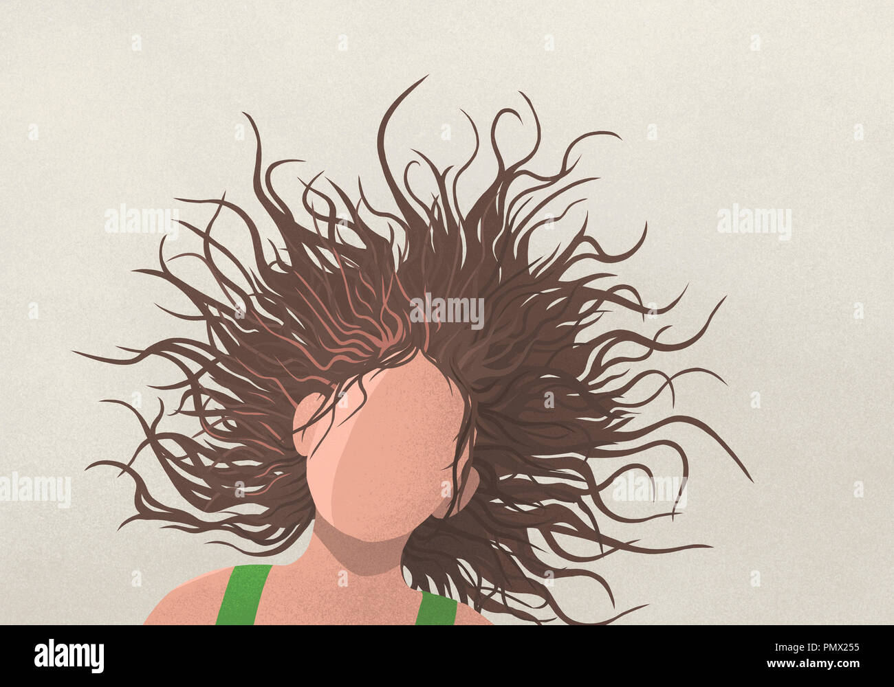 Vector woman head hi-res stock photography and images - Alamy