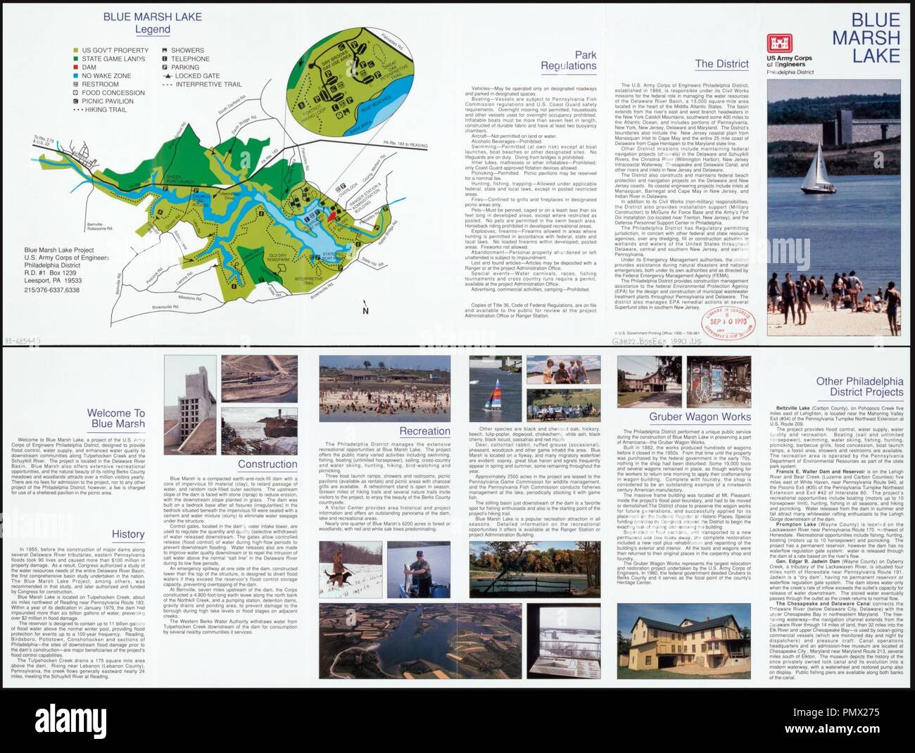 Blue Marsh Lake Stock Photo - Alamy