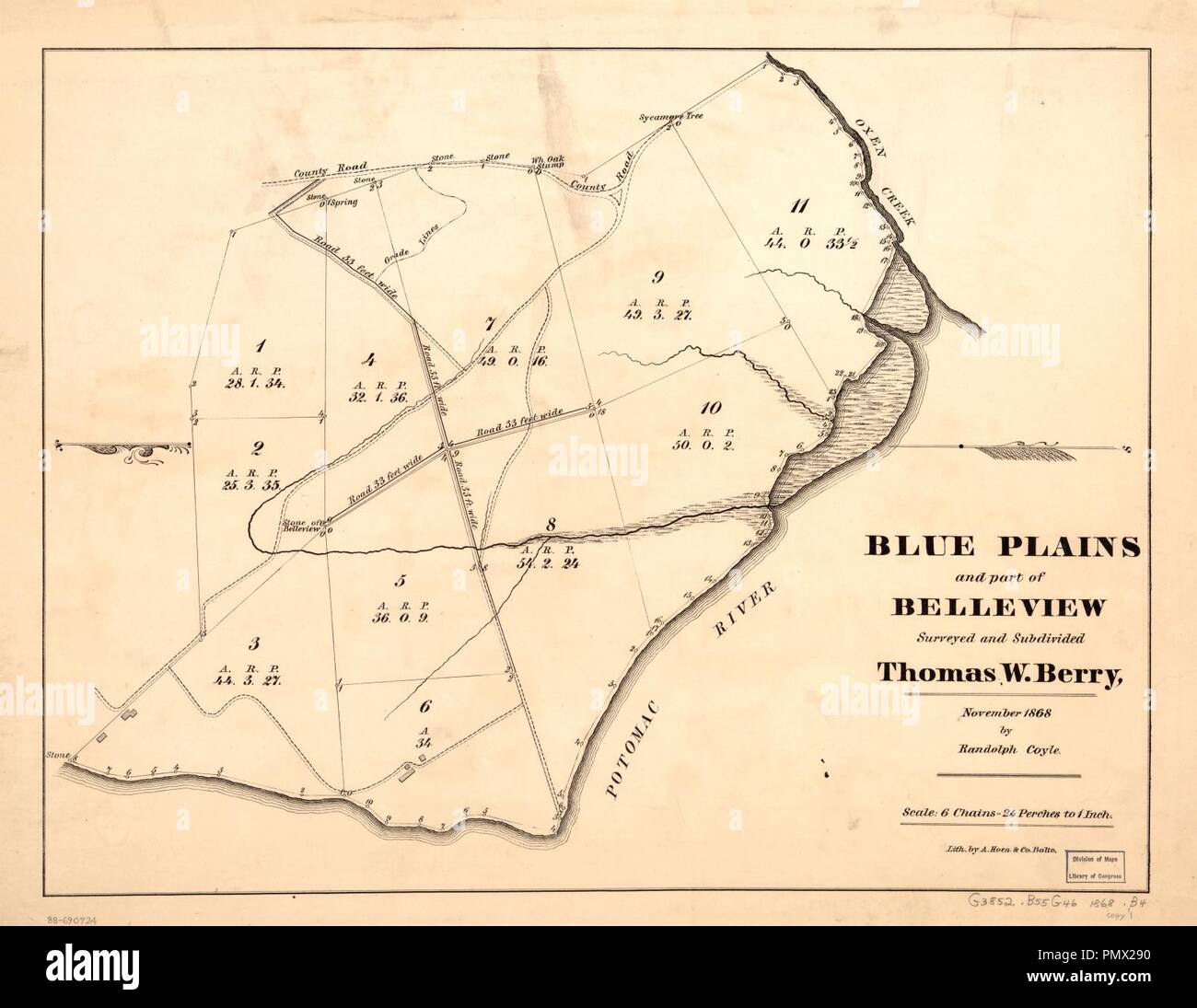 Blue Plains and part of Belleview surveyed and subdivided - (Washington ...