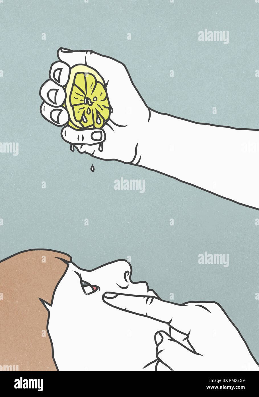 Hand squeezing vector hi-res stock photography and images - Alamy