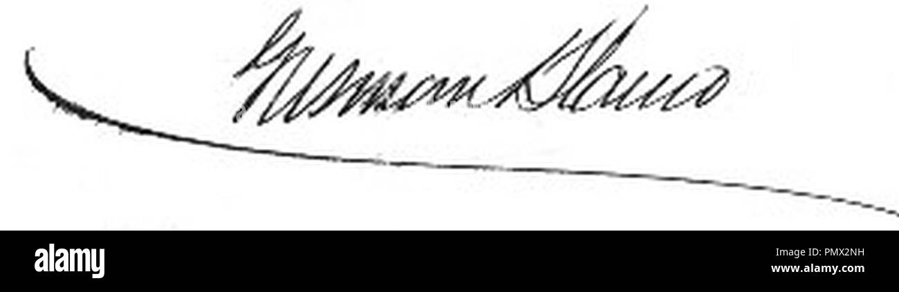 Guzmán Blanco signature Stock Photo - Alamy