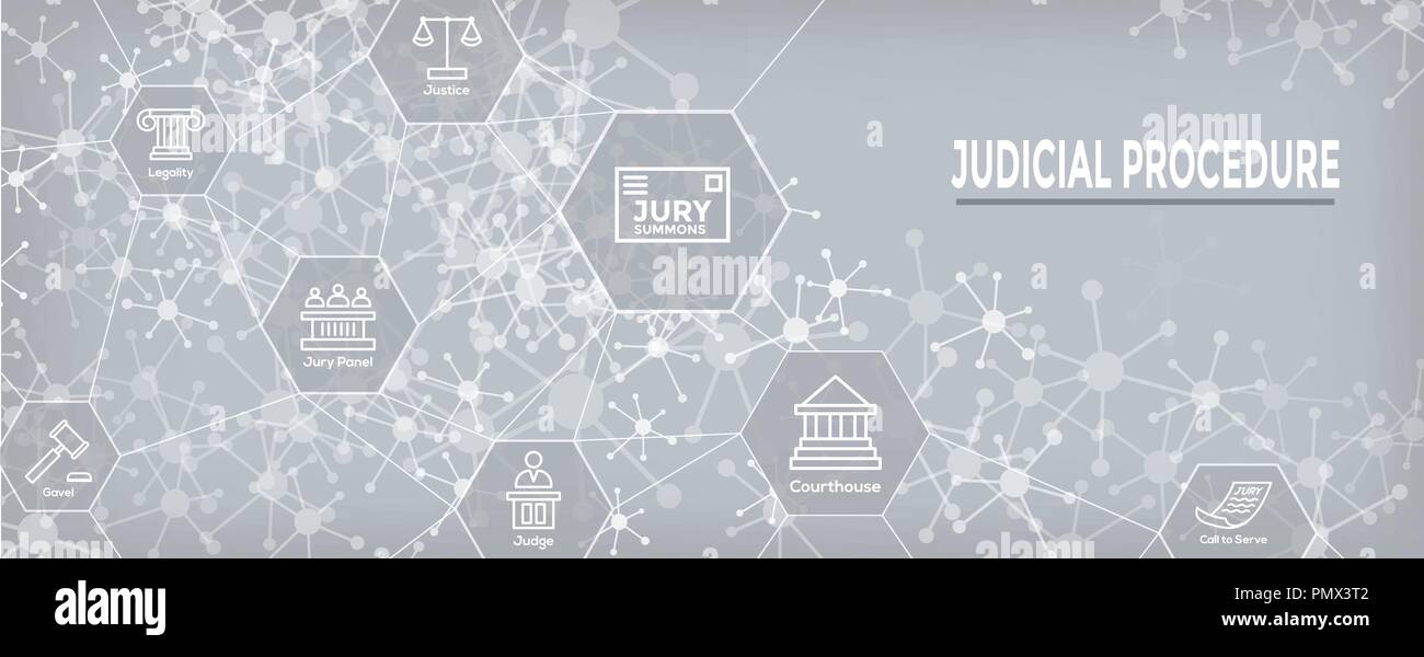 Law and Legal Icon Set - Judge, Jury, and Judicial icons Stock Vector ...