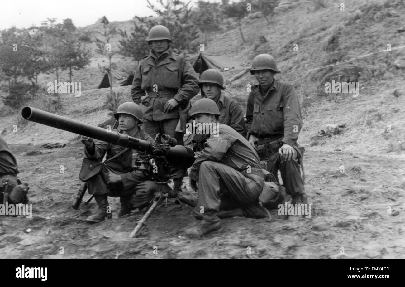 Korean War 1951 US Infantry Stock Photo - Alamy