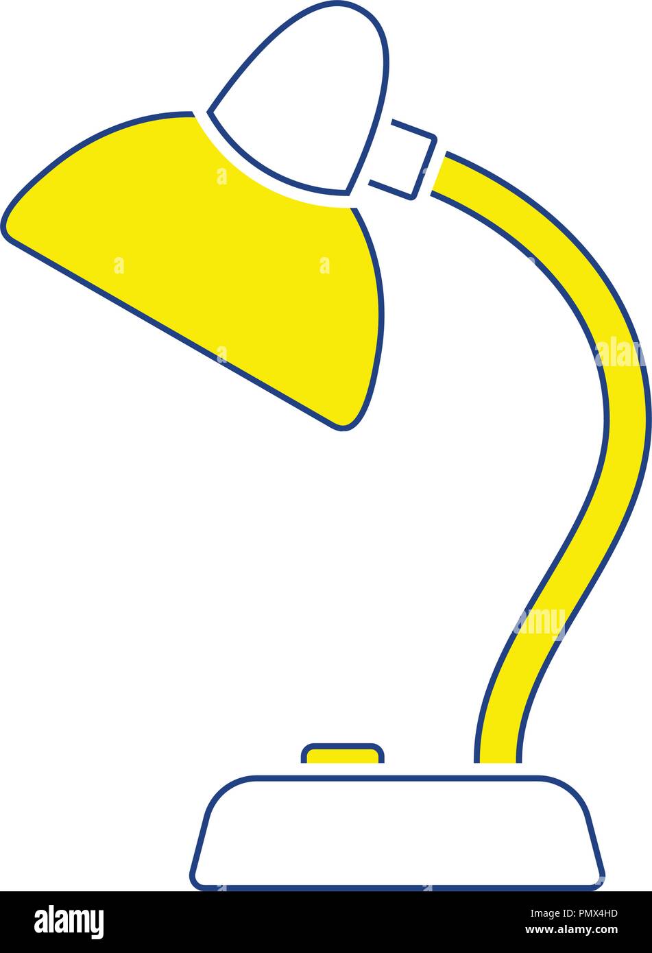Icon of Lamp . Thin line design. Vector illustration Stock Vector Image ...