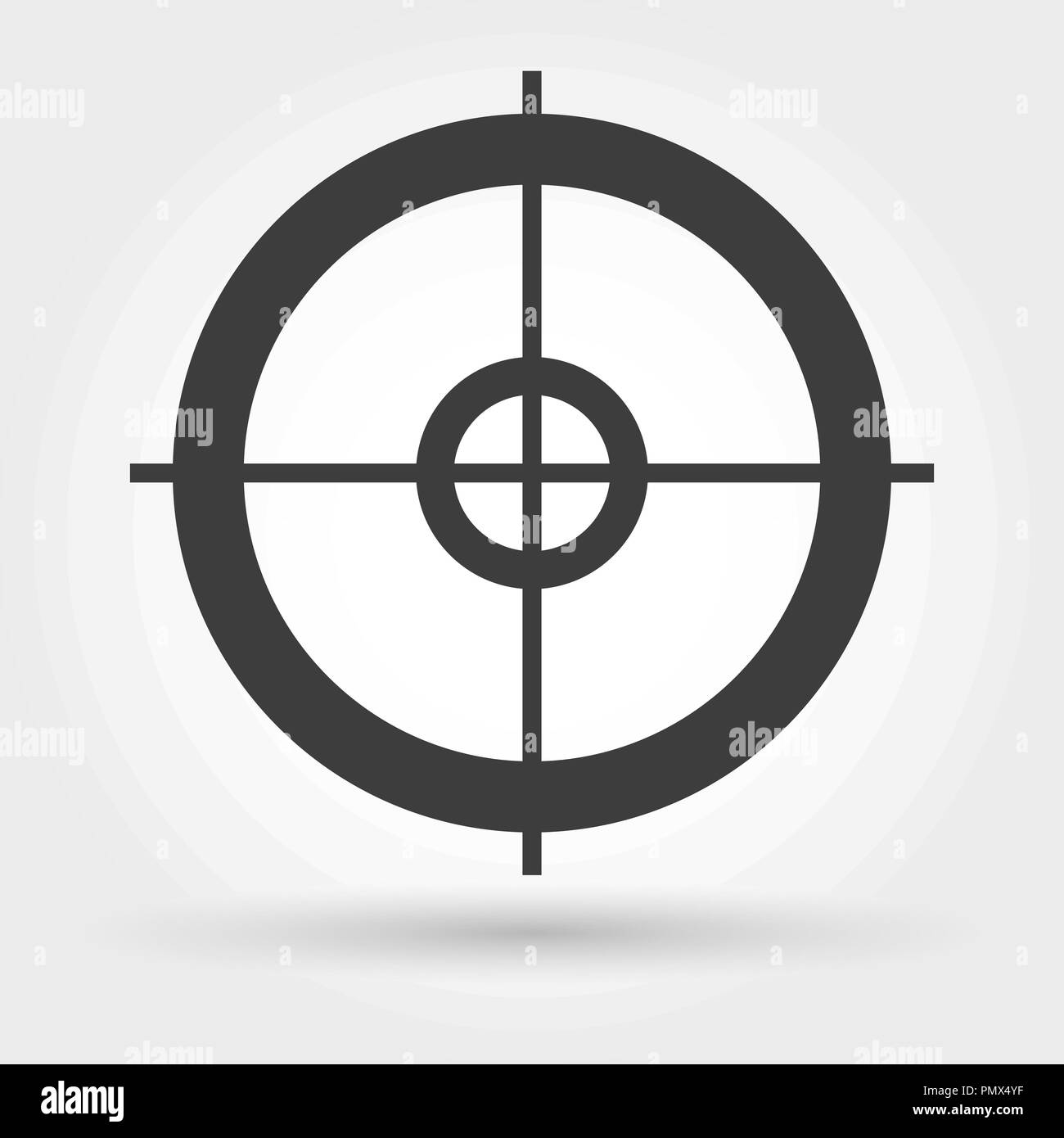 Crosshair icon on white Stock Vector Image & Art - Alamy