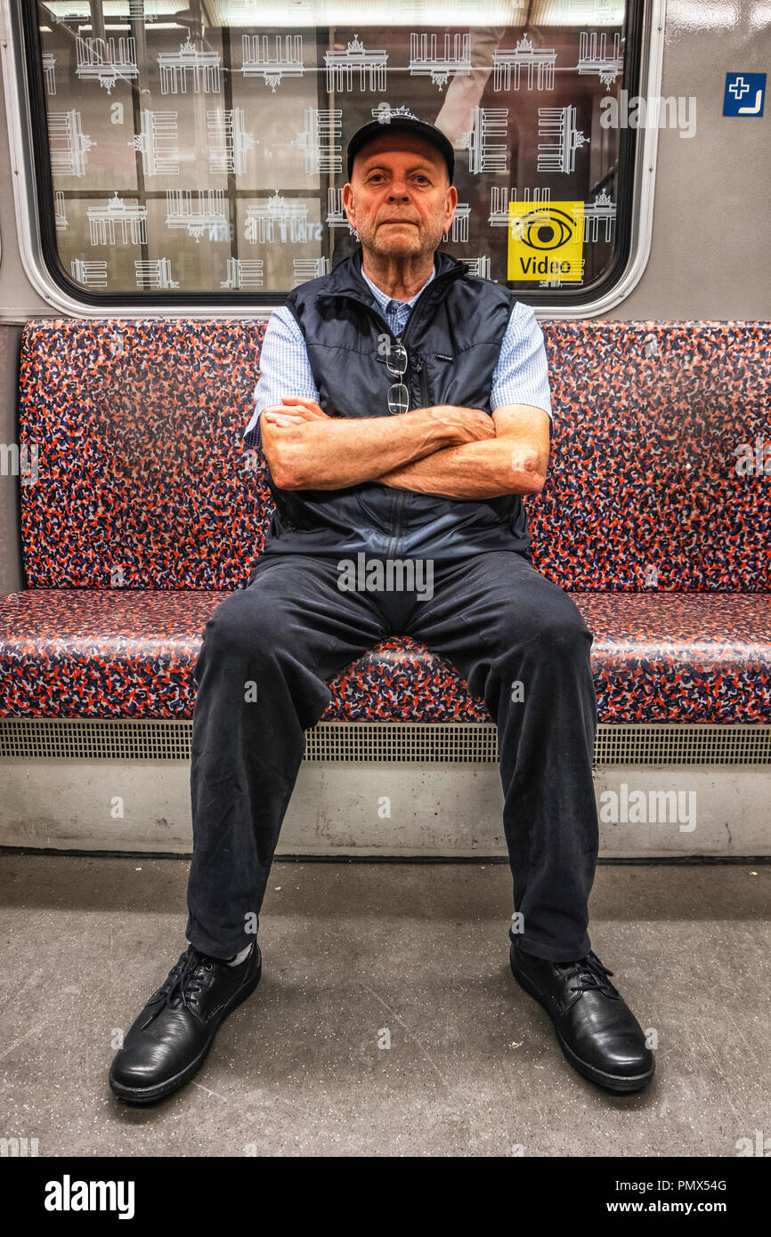 Sitting on train of u bahn hi-res stock photography and images - Alamy