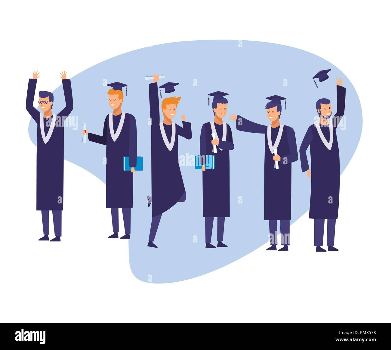 Students graduations cartoons Stock Vector Image & Art - Alamy