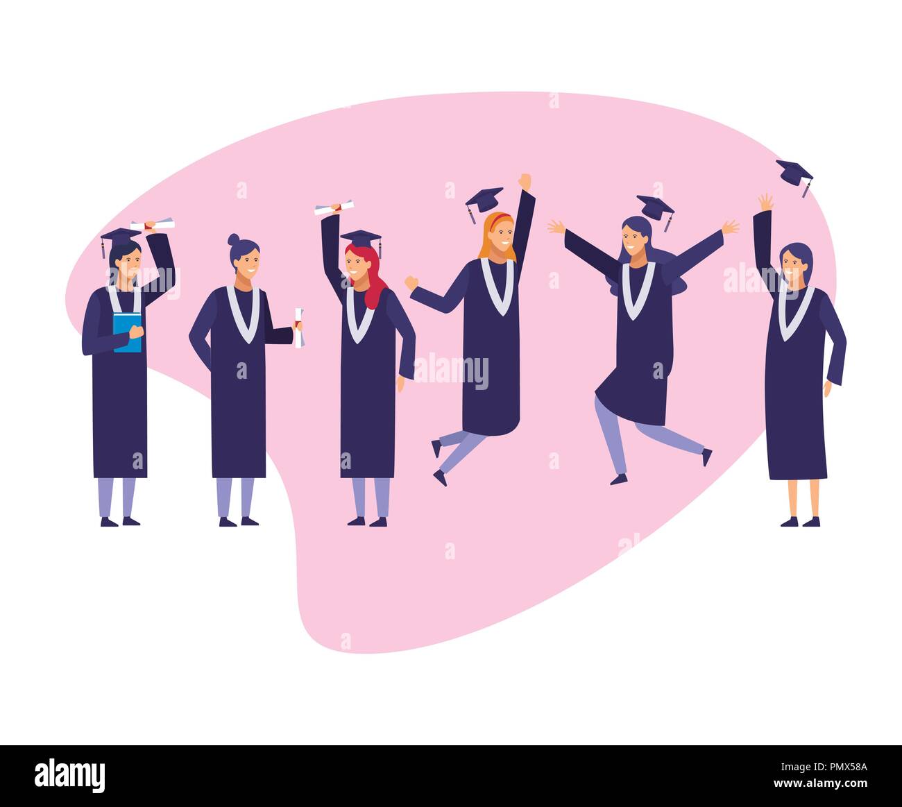 Students graduations cartoons Stock Vector Image & Art - Alamy