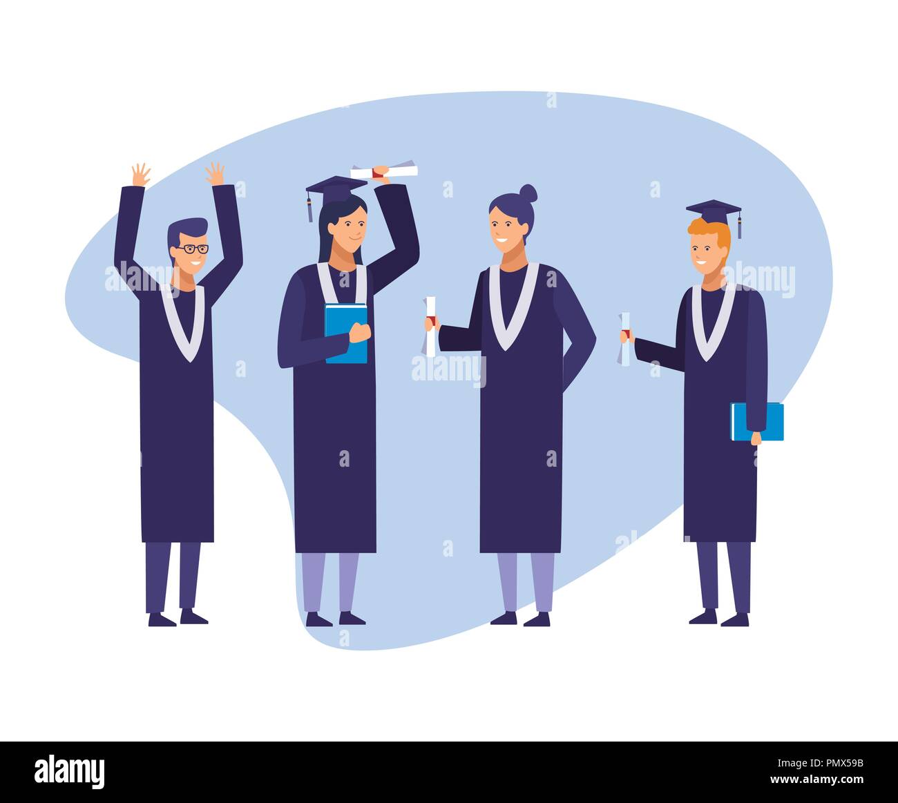 Students graduations cartoons Stock Vector Image & Art - Alamy