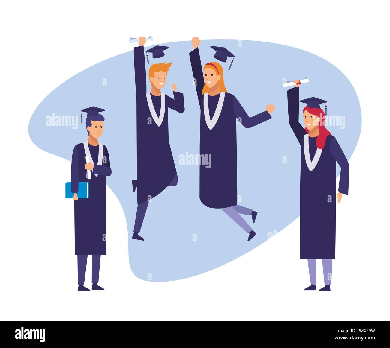 Students graduations cartoons Stock Vector Image & Art - Alamy