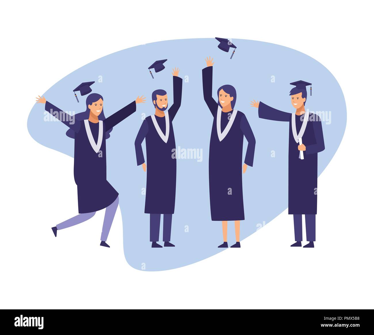 Students graduations cartoons Stock Vector Image & Art - Alamy