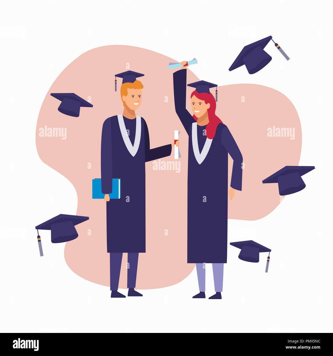 Students graduations cartoons Stock Vector Image & Art - Alamy