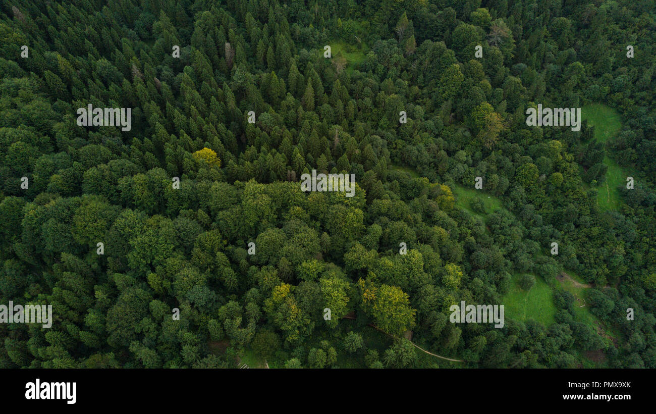 Mountain path areal view hi-res stock photography and images - Alamy