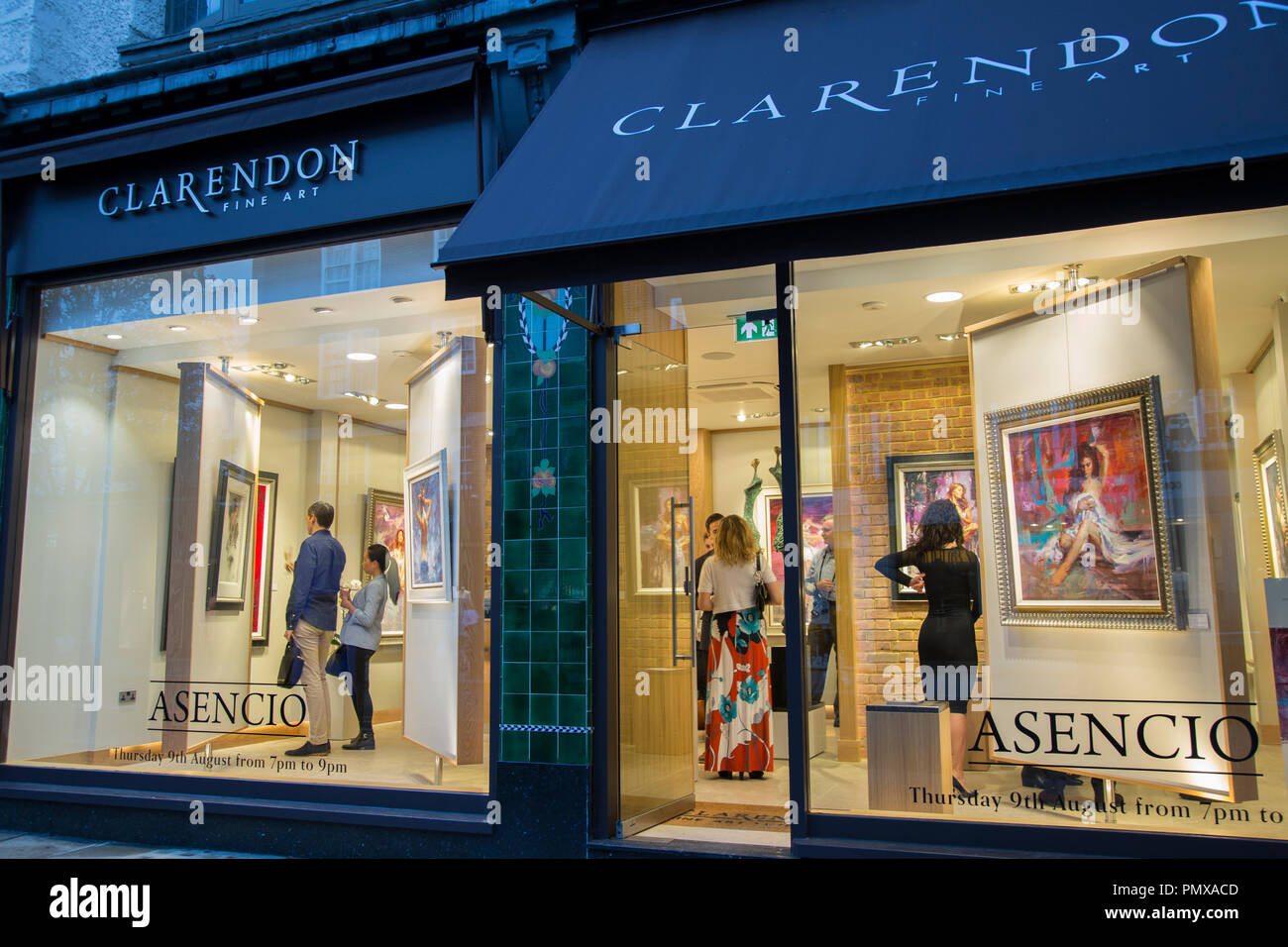 Clarendon Fine Art Gallery, Kings Road; Chelsea; London; England; UK ...
