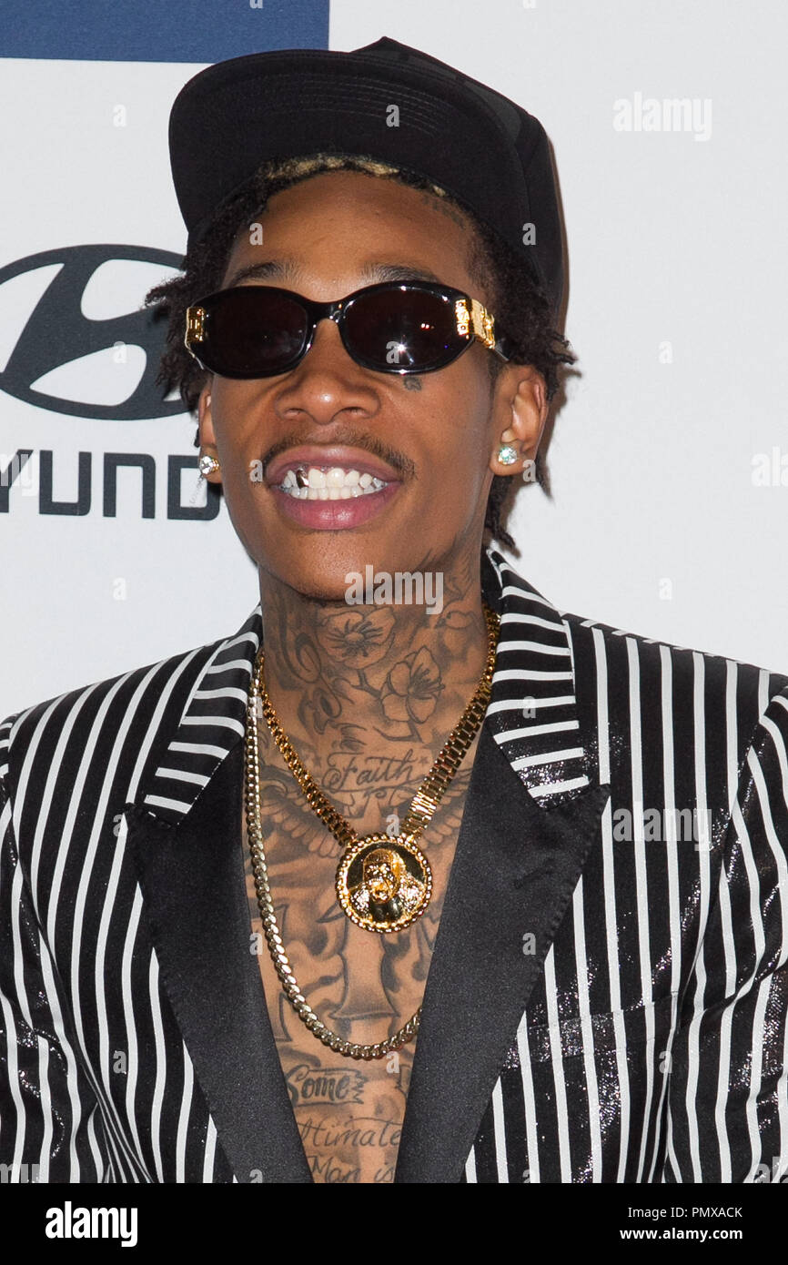 Wiz Khalifa arrives at Clive Davis & The Recording Academy's 2013 Pre ...