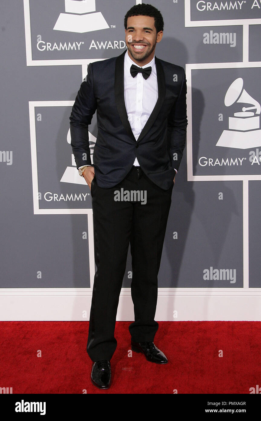 Drake at the 55th Annual Grammy Awards held at the Staples Center in ...