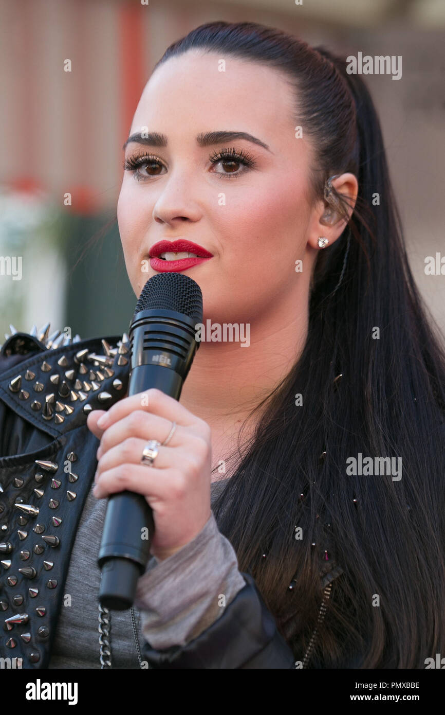 Demi Lovato performs at the Topshop Topman LA Grand Opening at The ...