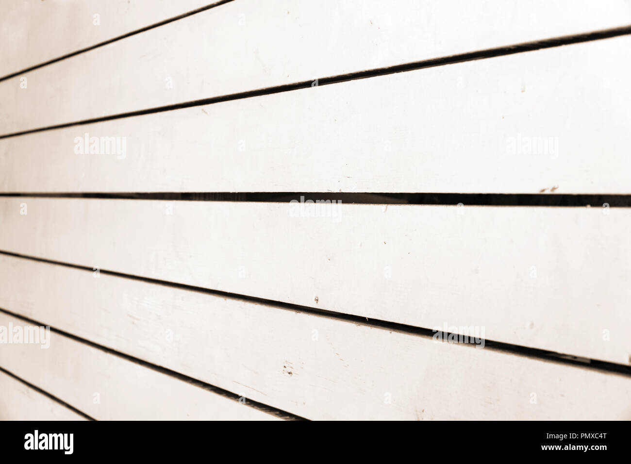 Background of white painted wooden boards for your design. Perspective ...