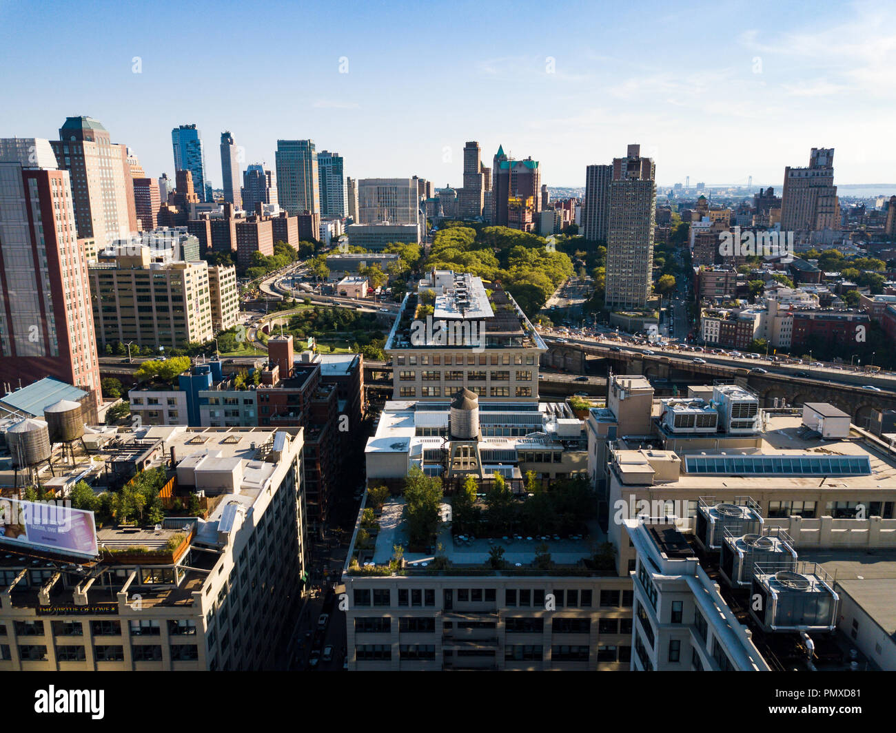 Aerial brooklyn hi-res stock photography and images - Alamy
