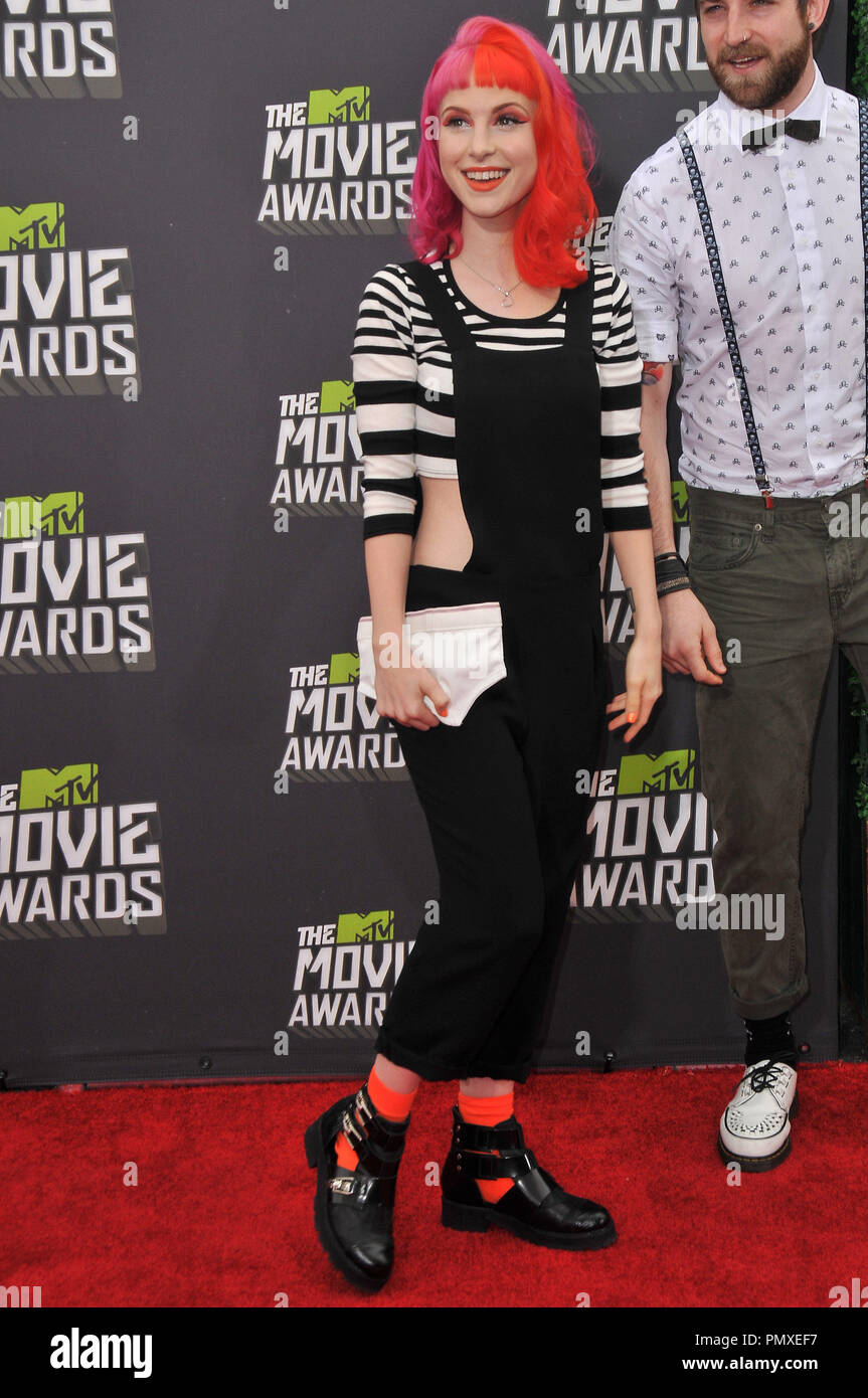 Hailey Williams of Paramore at the 2013 MTV Movie Awards held at the ...