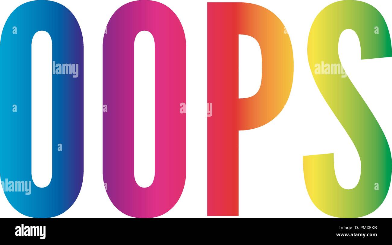 slogan OOPS phrase graphic vector Print Fashion lettering Stock Vector ...
