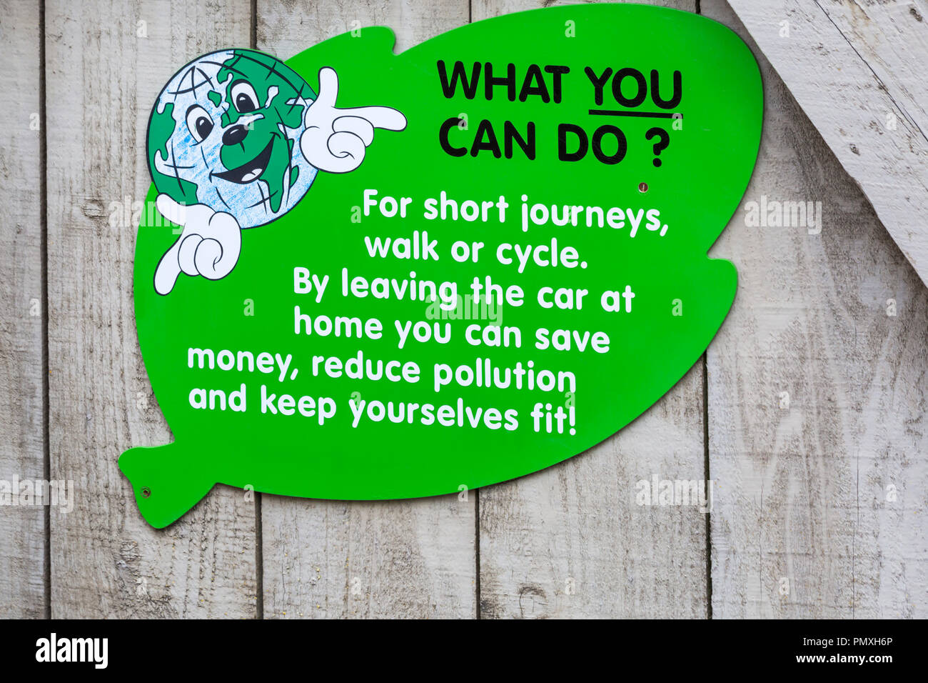 What you can do - for short journeys, walk or cycle. By leaving the car ...