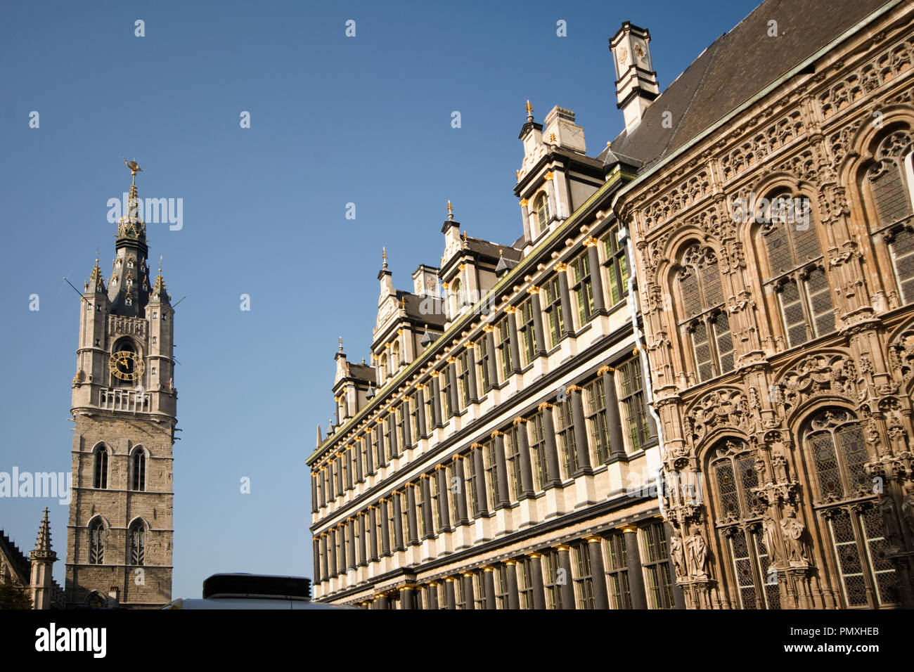 Belgium, Ghent (Gent), Town Hall (Stadhuis), Late Gothic style (early ...