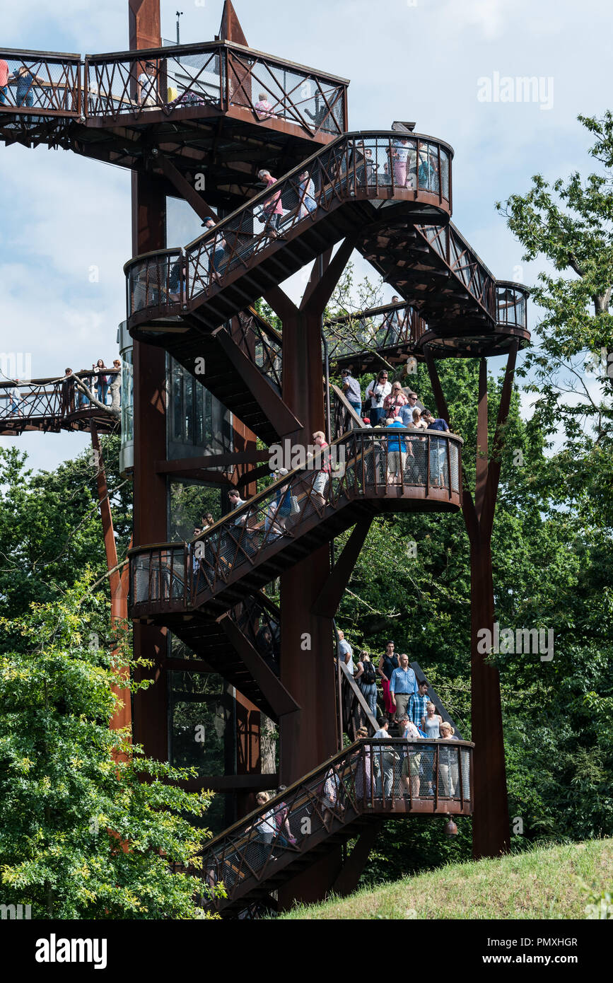 Tree Top Walkway - Kew Gardens Stock Photo - Alamy