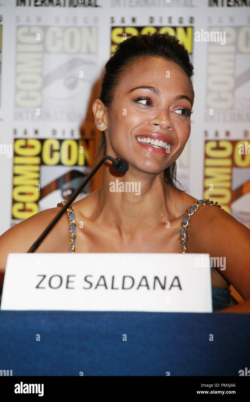 Zoe Saldana 07/20/2013 "Guardians Of The Galaxy" Comic-Con Press ...