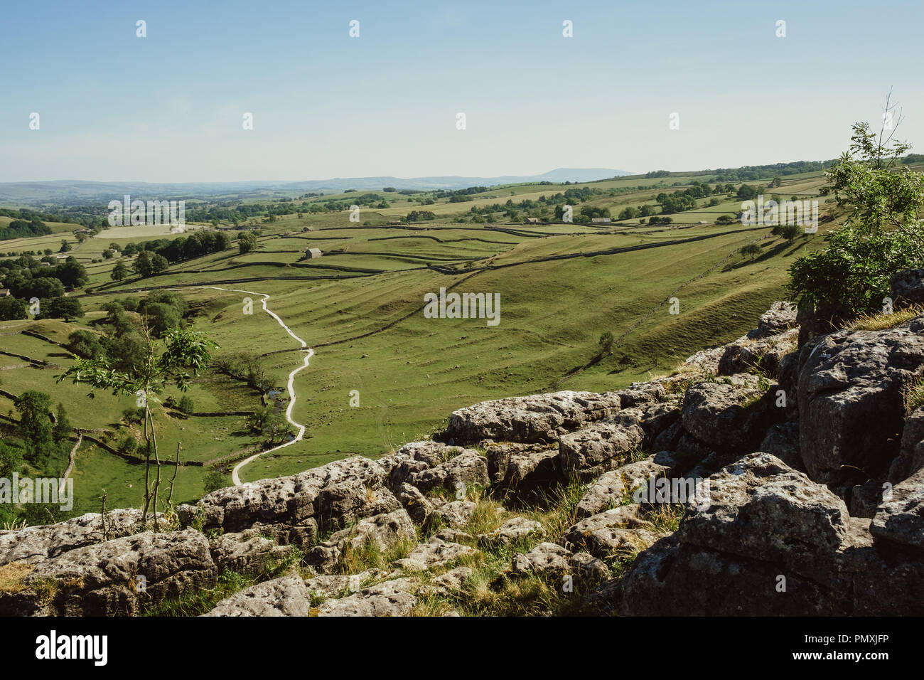Malham Cove in Malham, West Yorkshire Stock Photo - Alamy