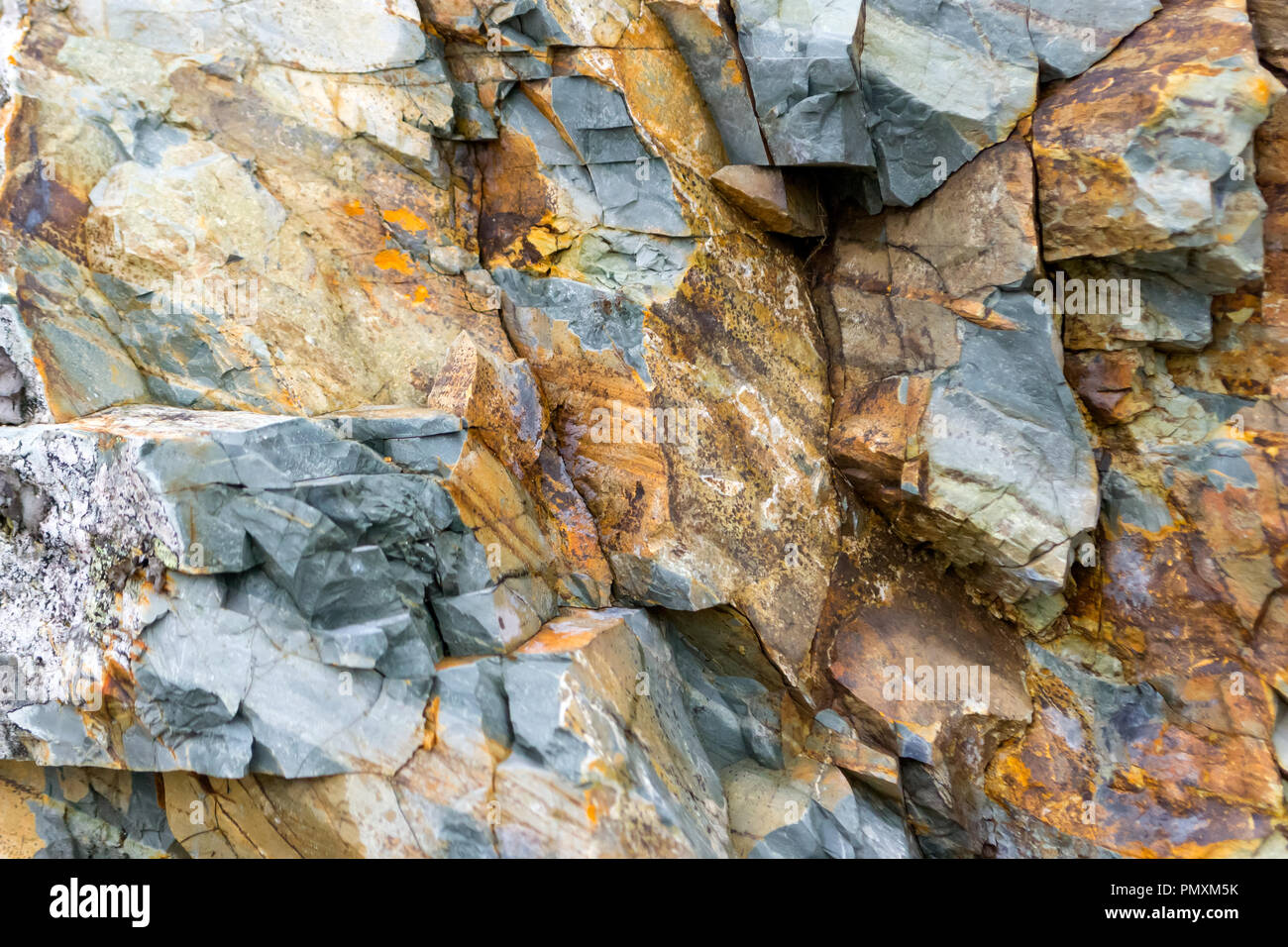 Background texture of a gray brown stone on the rock of the mountain ...