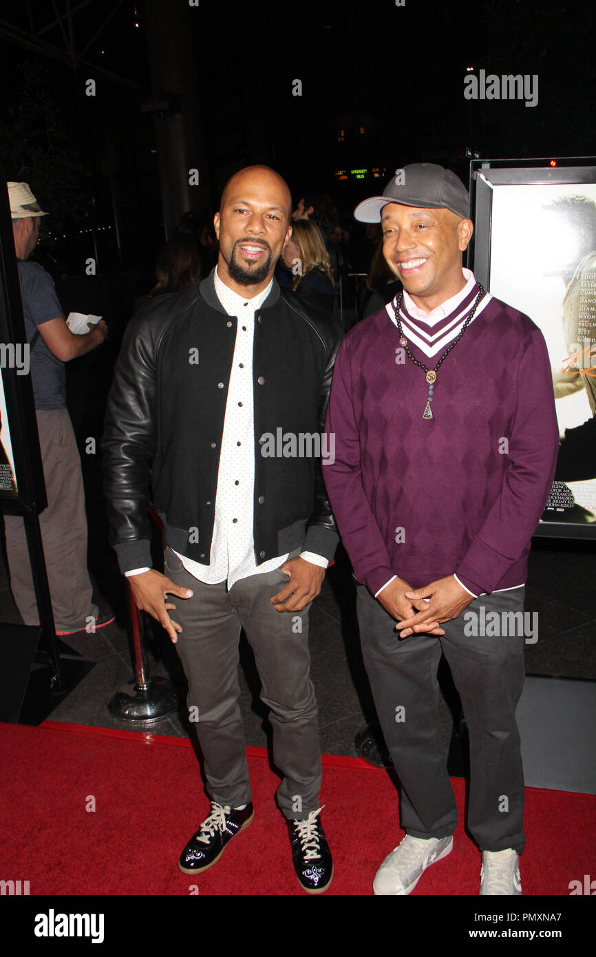 Common, Lonnie Rashid Lynn Jr., Russell Simmons 10/14/2013 "12 Years A ...