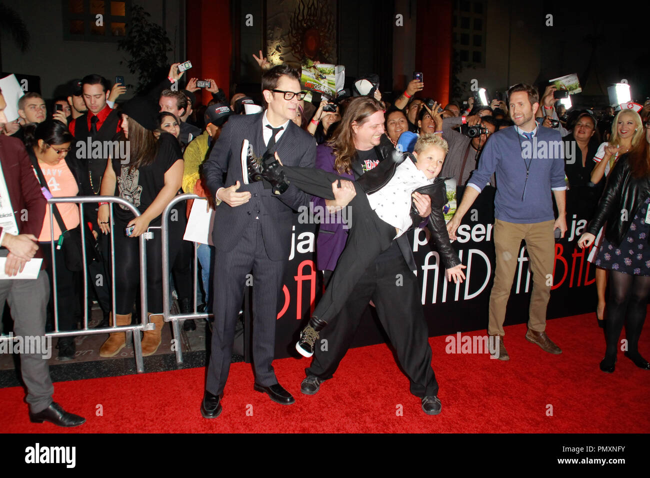 Johnny Knoxville and Jackson Nicoll at the Premiere of "Jackass ...