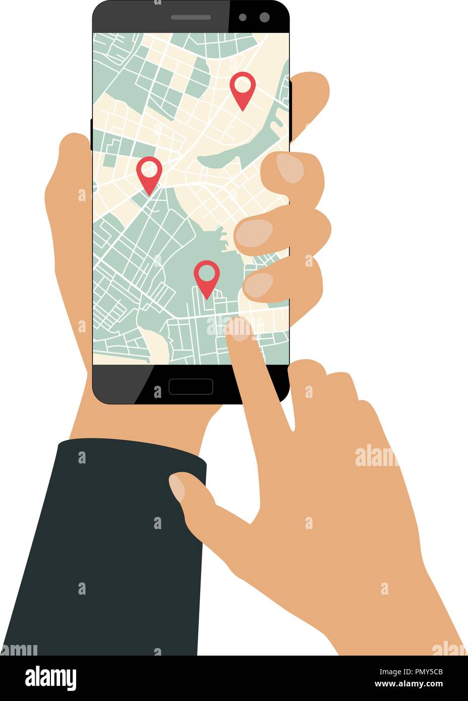 Smart positioning Stock Vector Images - Alamy