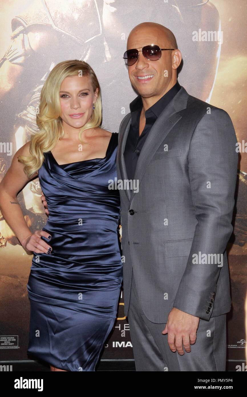 Katee Sackhoff and Vin Diesel at the World Premiere of Universal ...