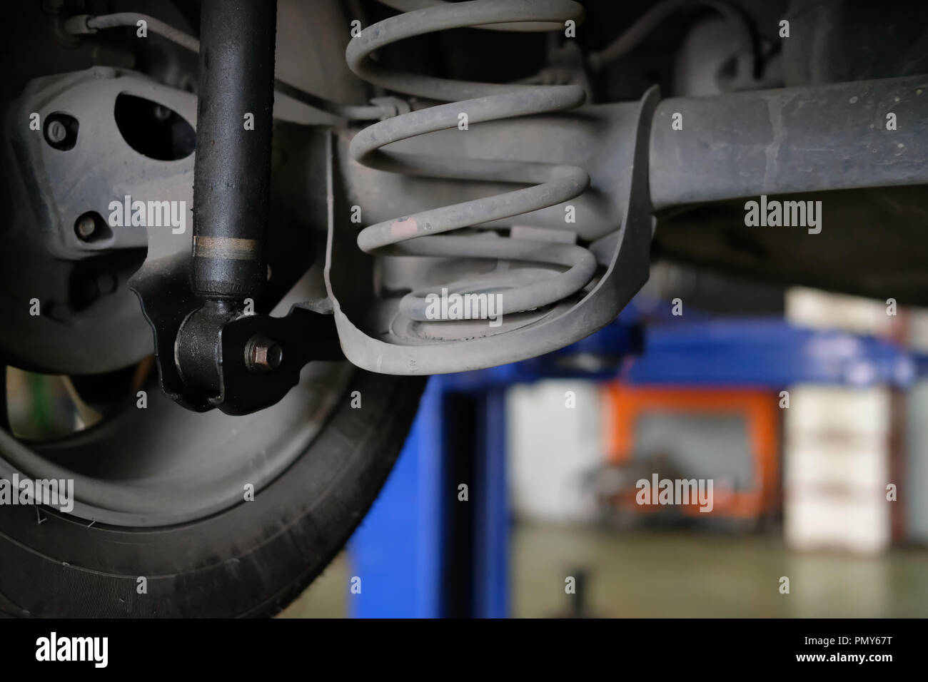 Old damaged car spring hi-res stock photography and images - Alamy