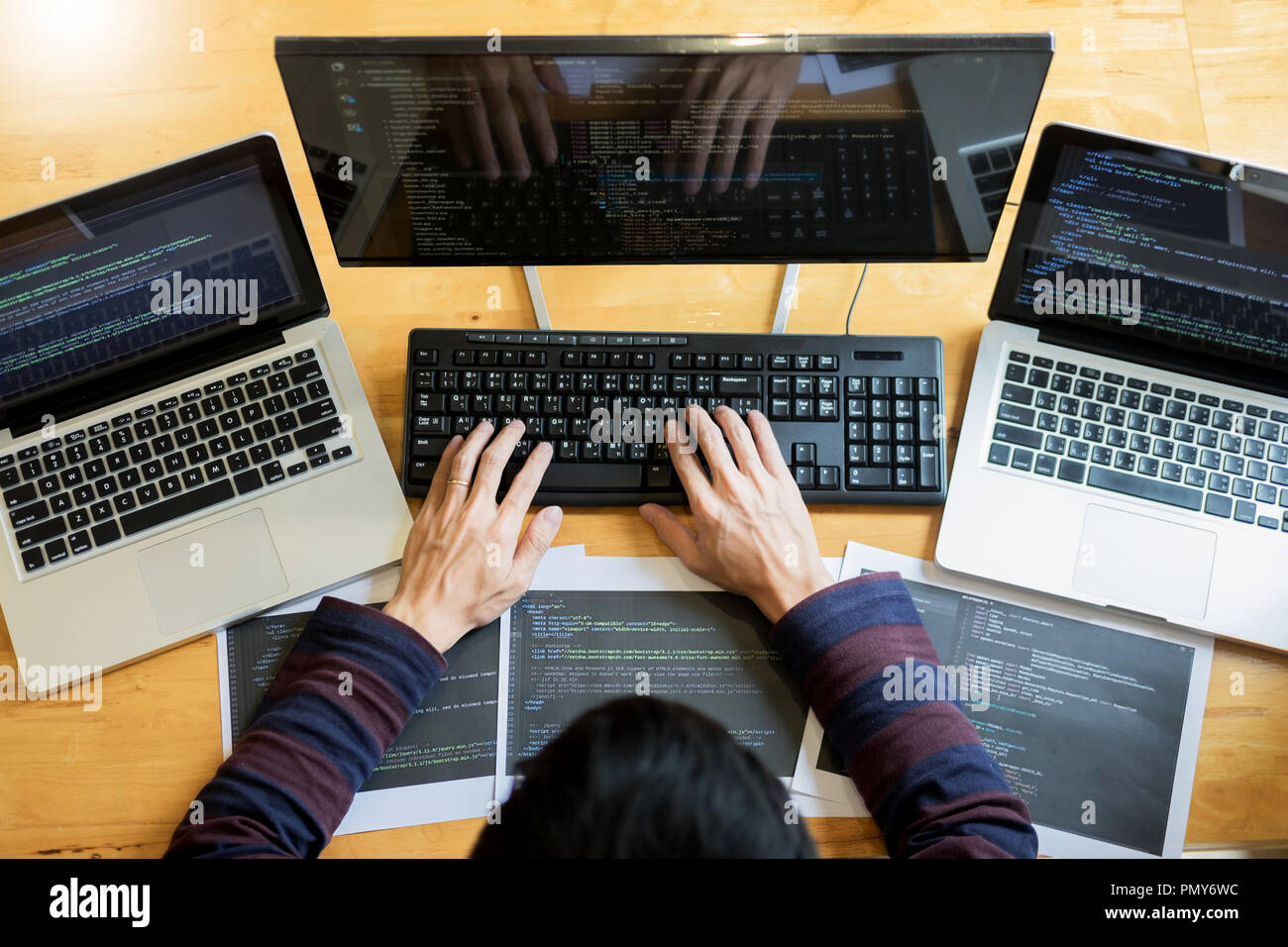 Pensive young software engineer hi-res stock photography and images - Alamy