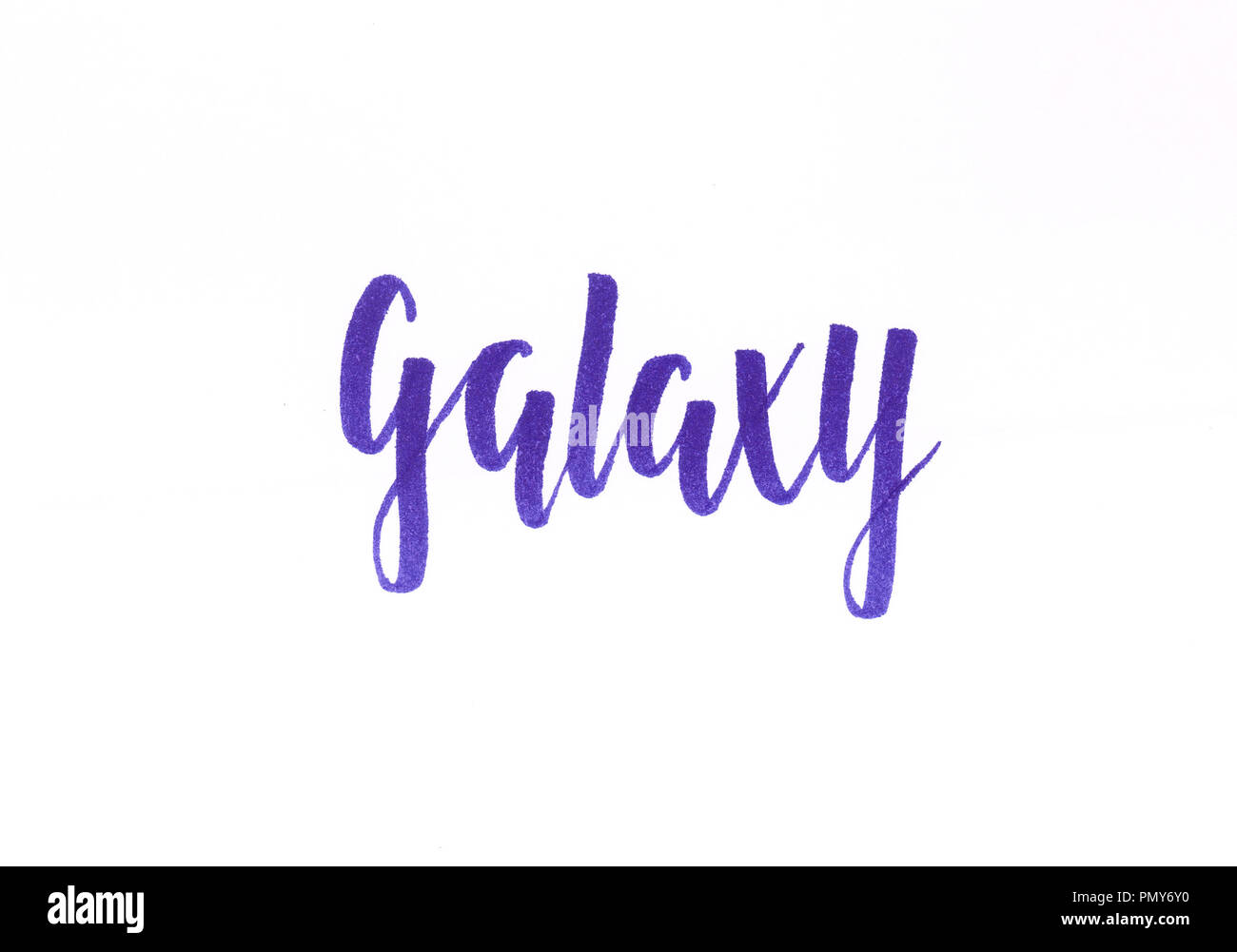 Hand drawn text lettering Cut Out Stock Images & Pictures - Alamy