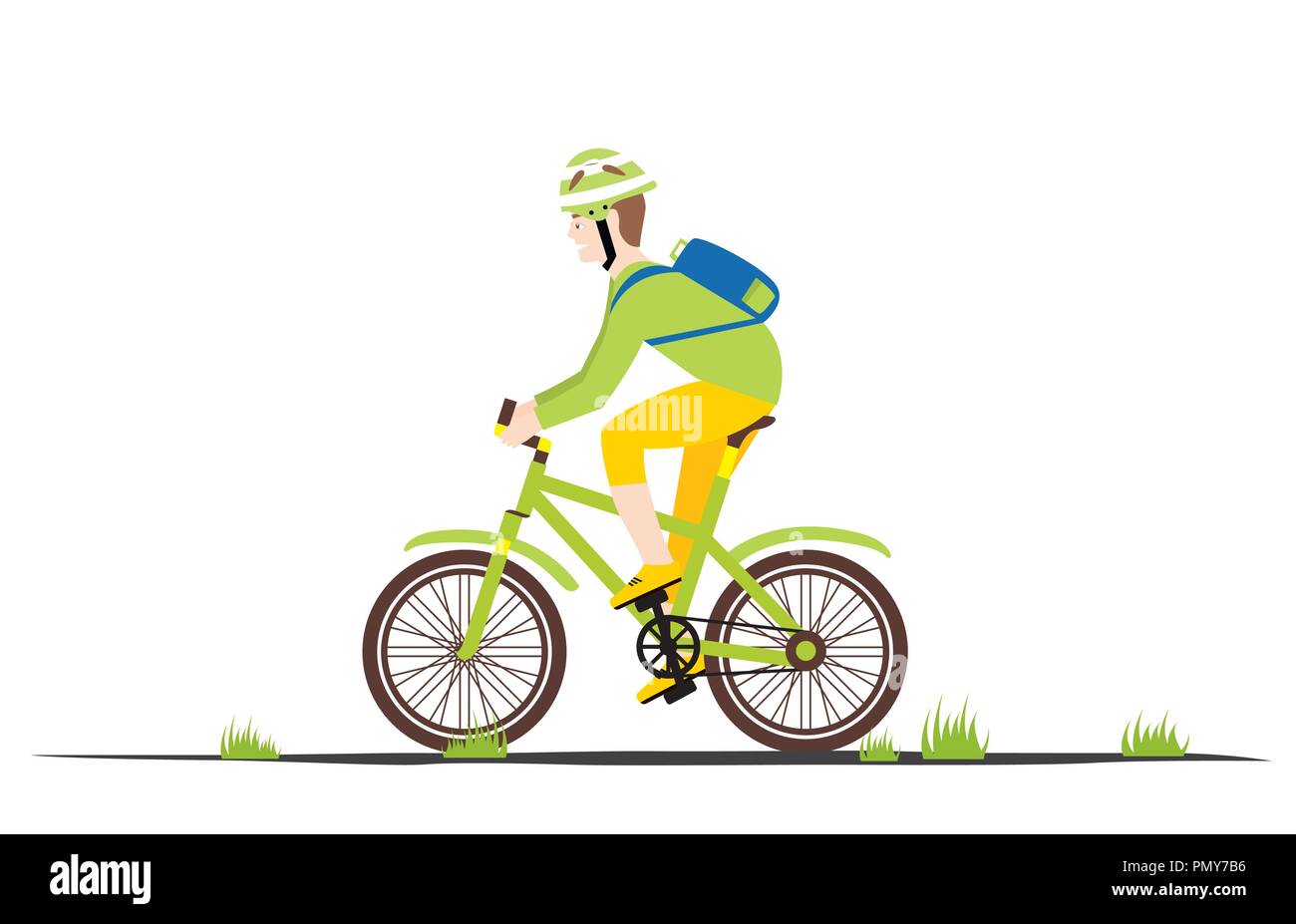 Mountain bike racing in Stock Vector Images - Alamy