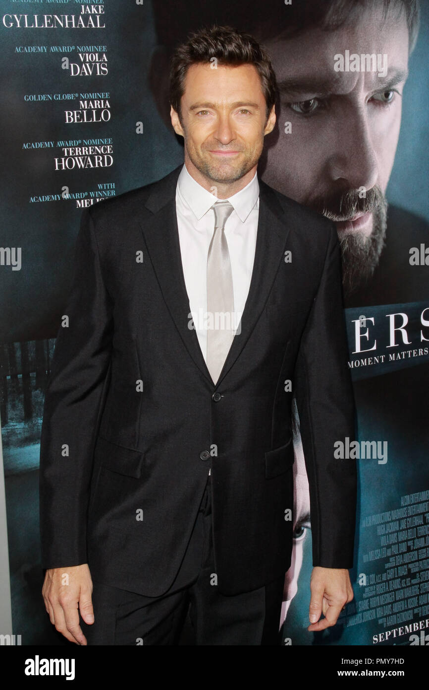 Hugh Jackman at the Premiere of Warner Bros. Pictures' "Prisoners ...