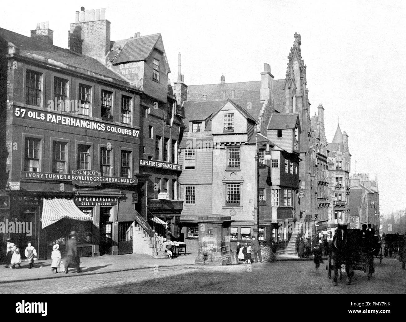 John Knox's House, Edinburgh, Victorian period Stock Photo - Alamy