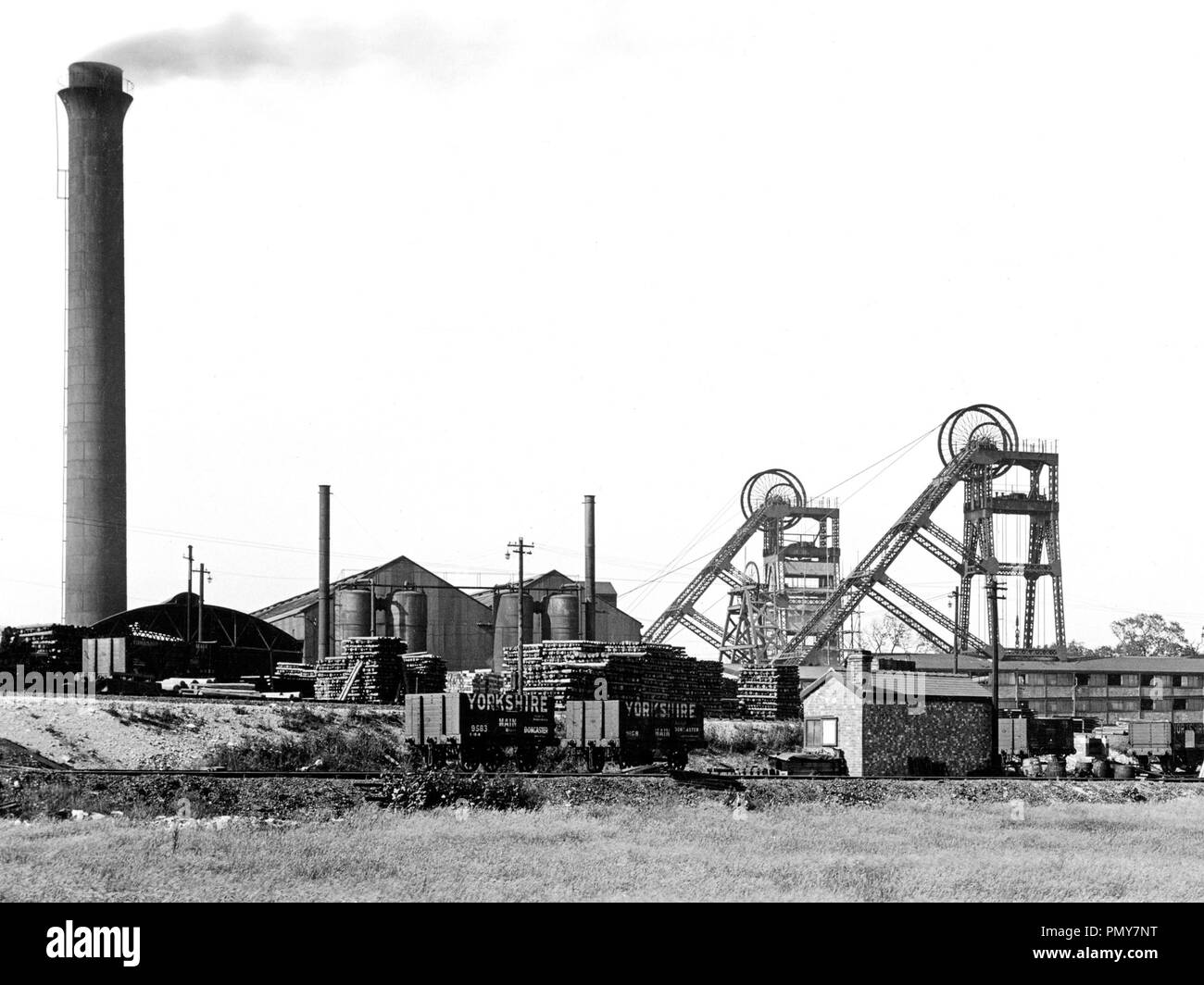 Edlington Colliery, early 1900s Stock Photo - Alamy