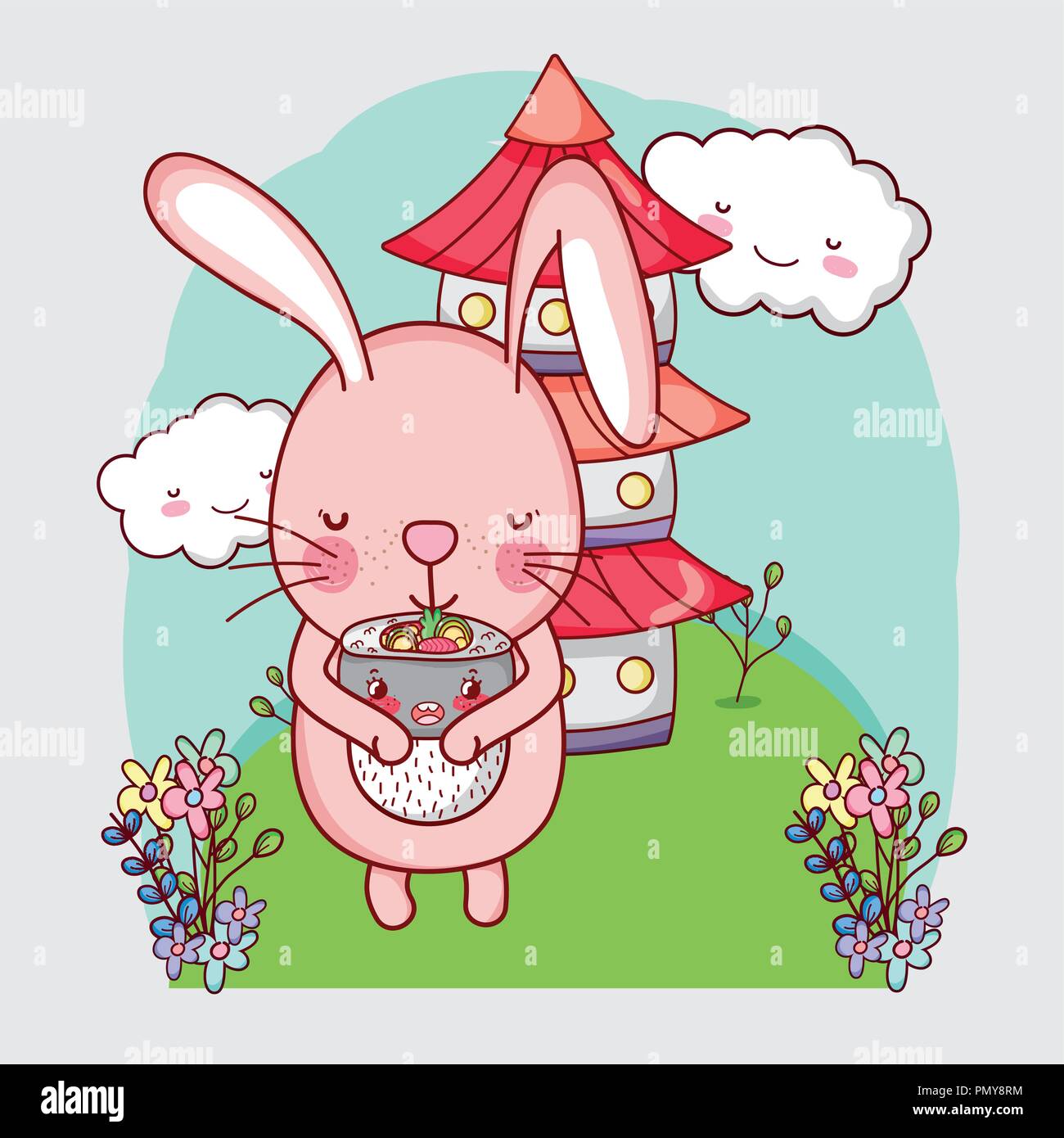 Rabbit tower Stock Vector Images - Alamy